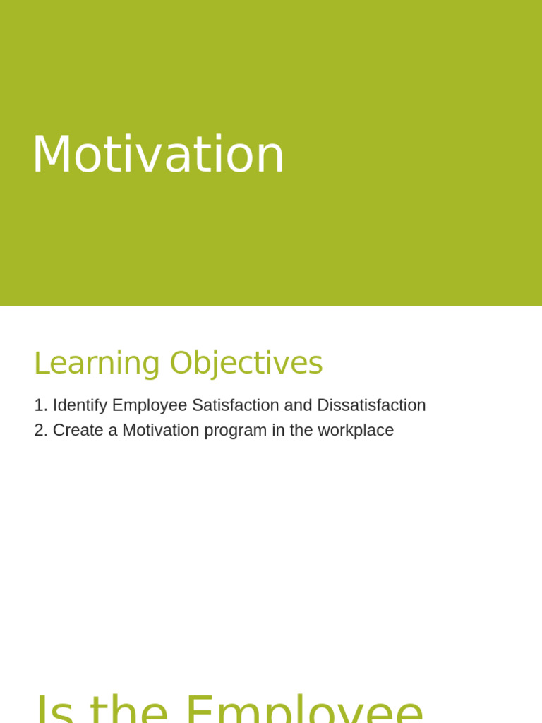 Enhancing Workplace Motivation Strategies | PDF | Incentive | Motivational