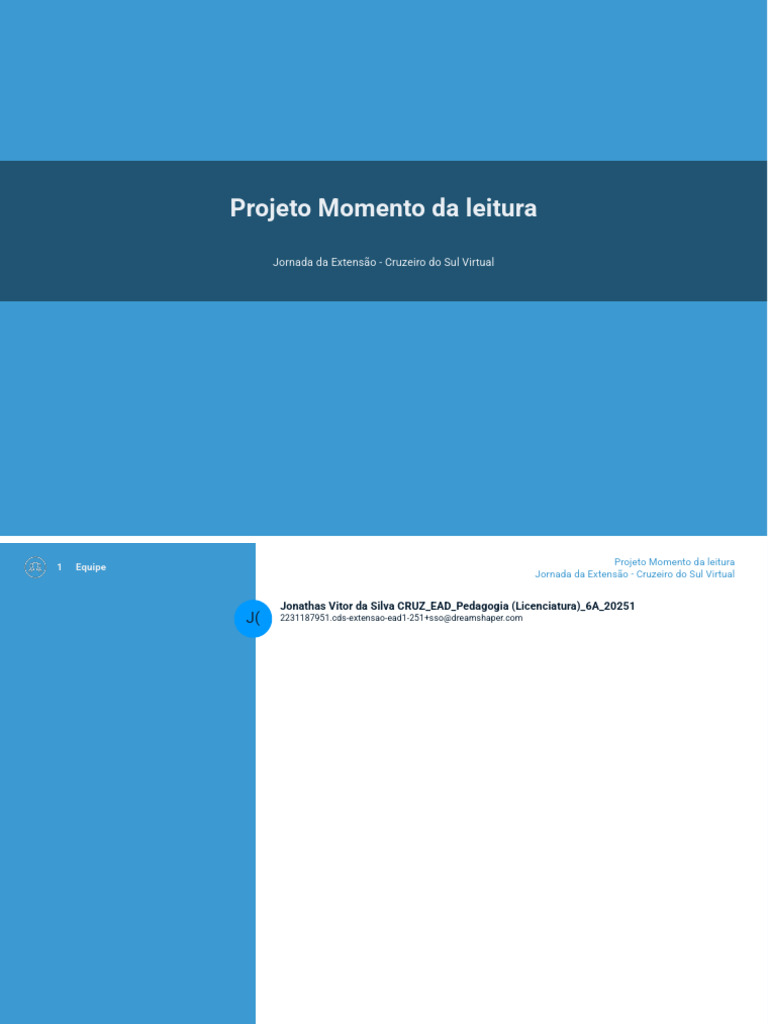 Projeto Momento Da Leitura | PDF | Aprendizado | Bibliotecas