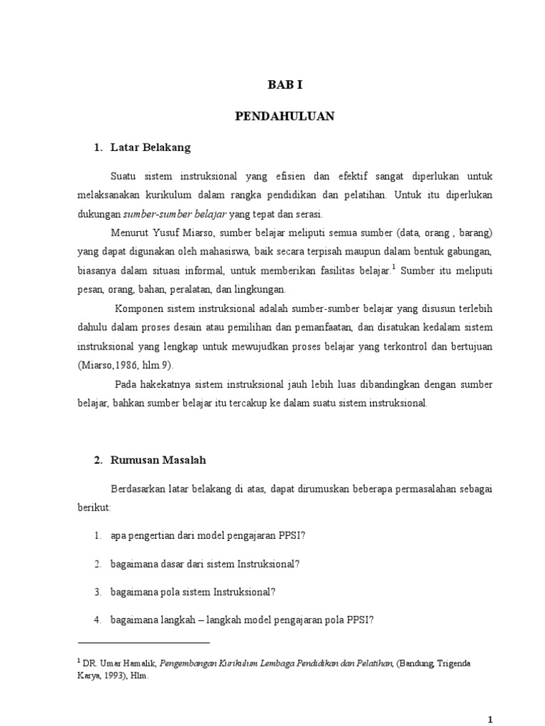 Revisi Model Pembelajaran PPSI IAIN | PDF