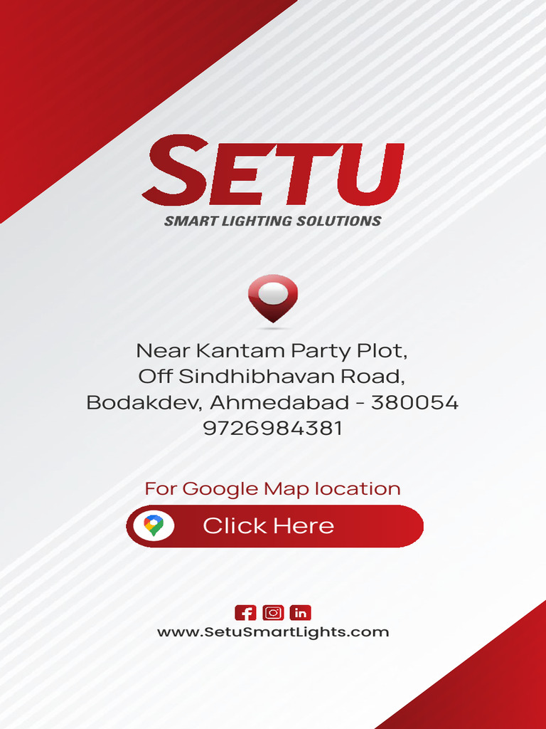 Setu Smart Lighting Solution - Location | PDF