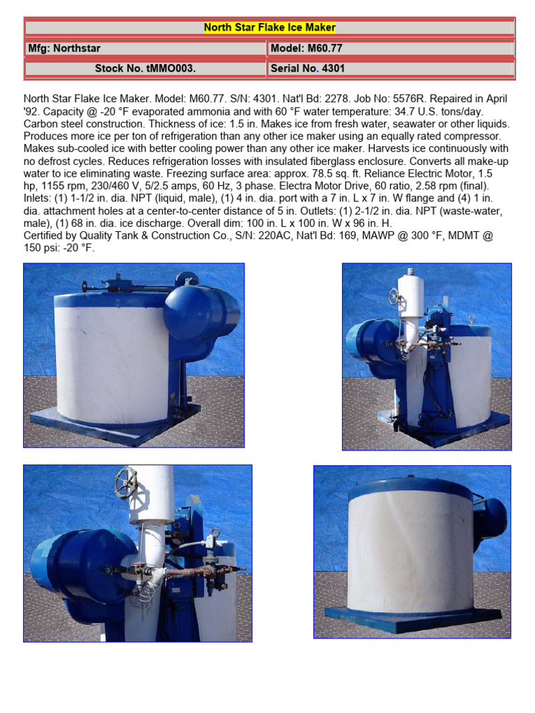 T MMO003 Northstaricemaker | PDF