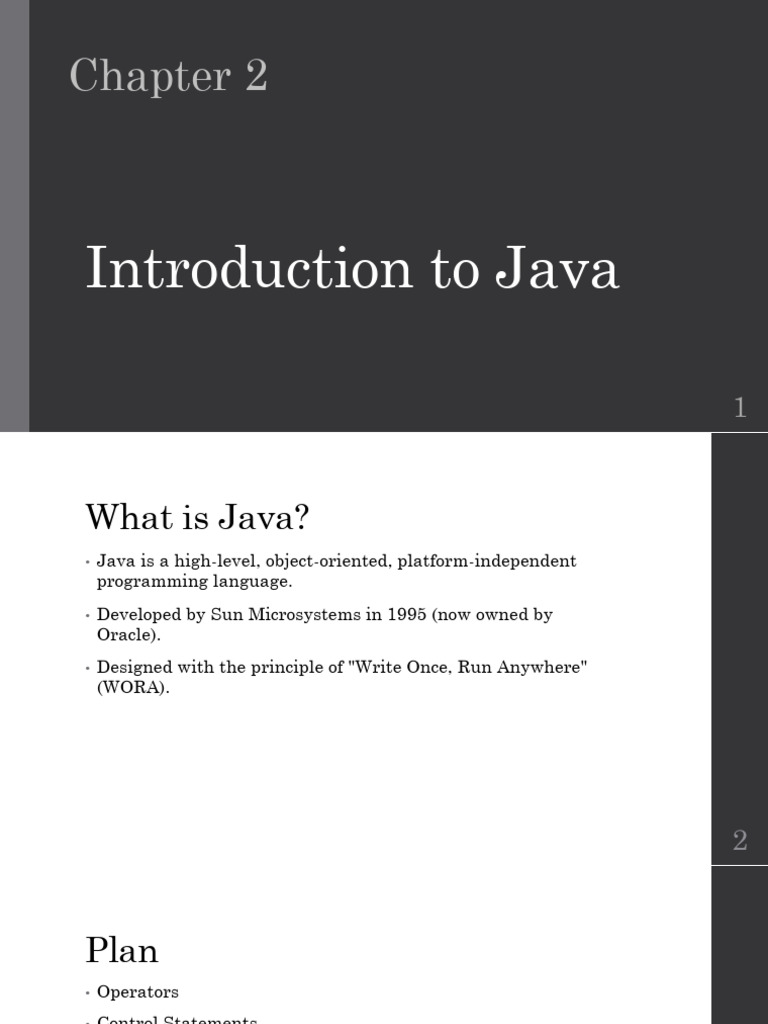 Chapter2(full)_ad098c3a6f622a4f5815bf84f0691e09 | PDF | Java (Programming Language ...