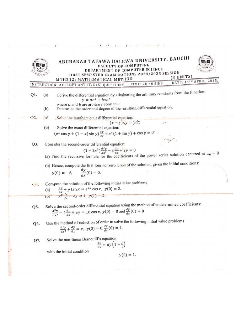 Mth 212 2024 2025 Pdf