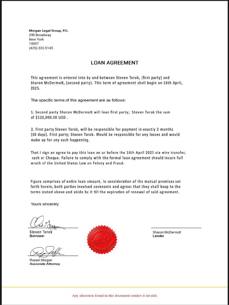 MGL Loan Agreement | PDF