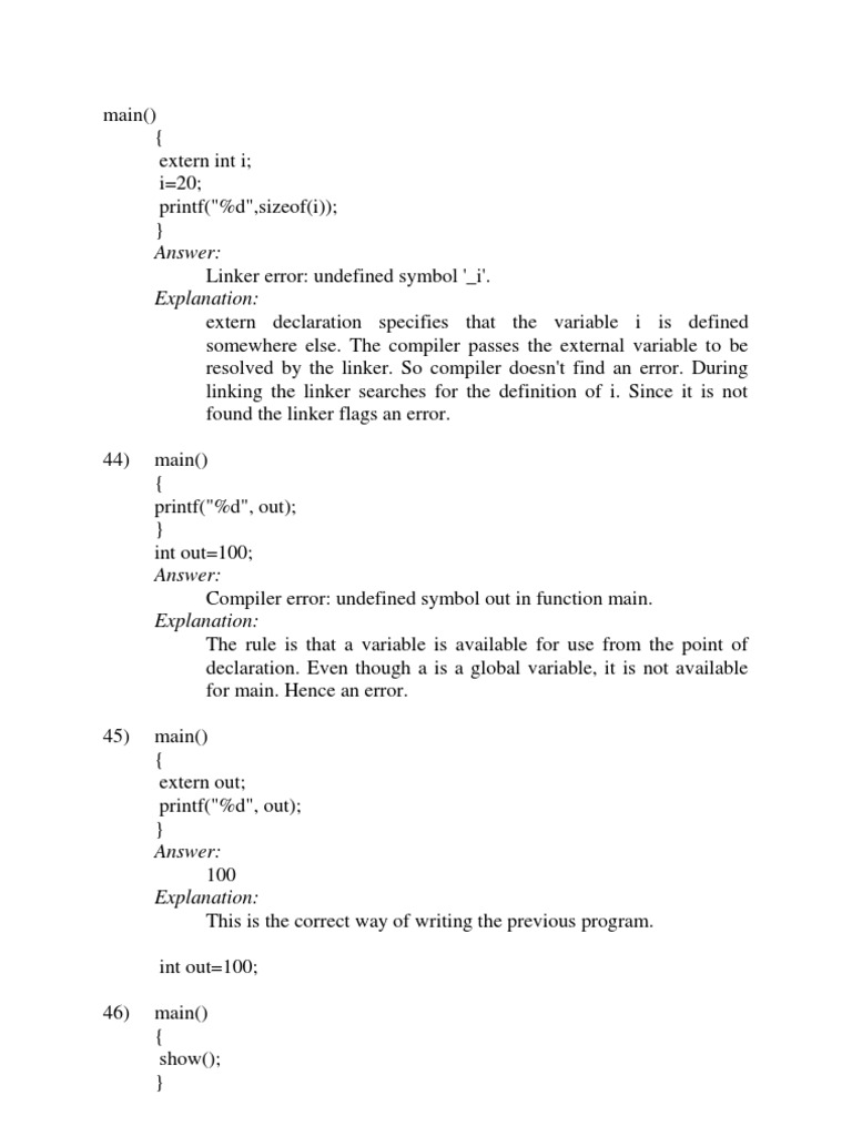 Answer Explanation Pdf Pointer Computer Programming Integer Computer Science