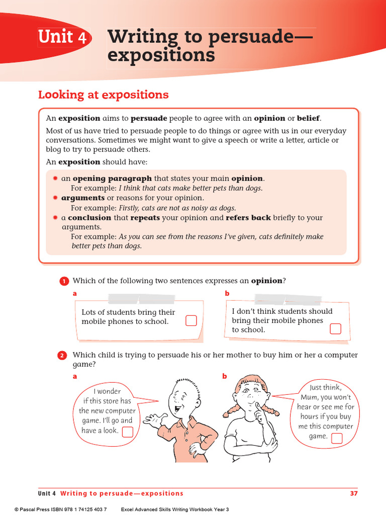 Wrting To Persuade - Expositions | PDF | Argument | Persuasion