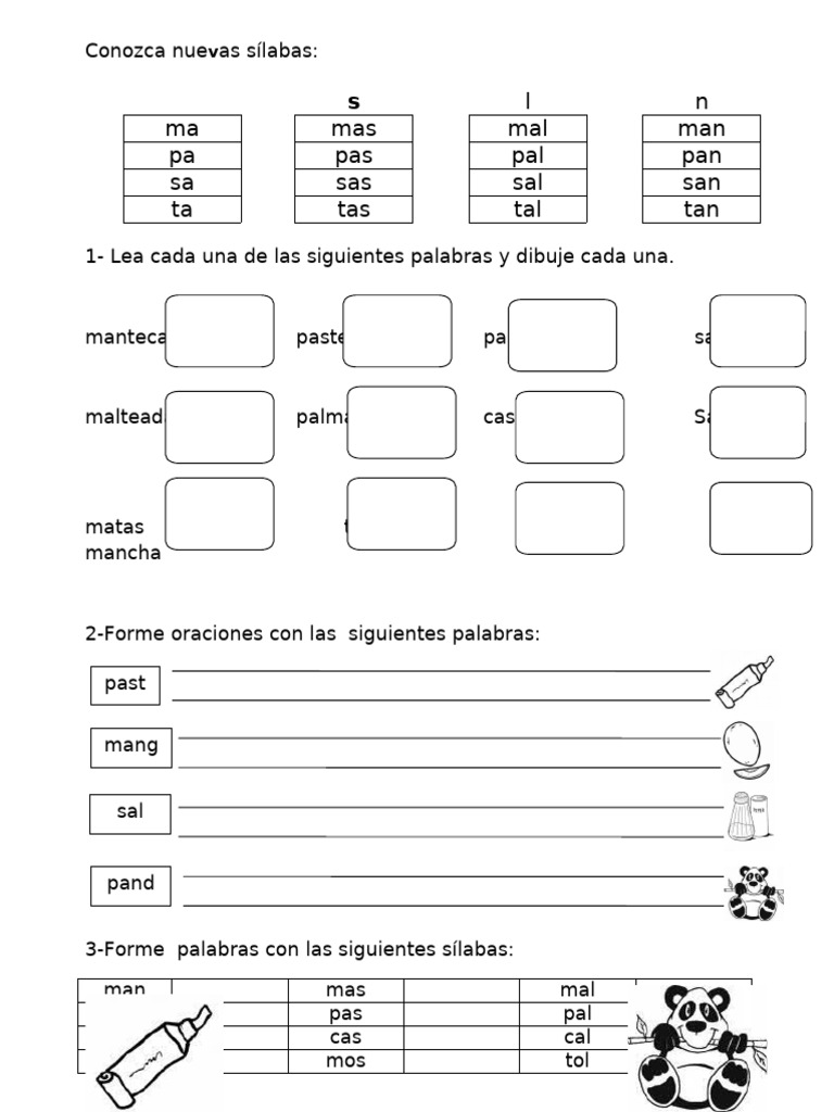 SILABA Compuestas | PDF