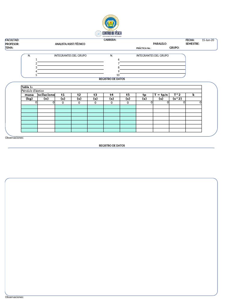 48 M.A.S. Péndulo Elástico | PDF