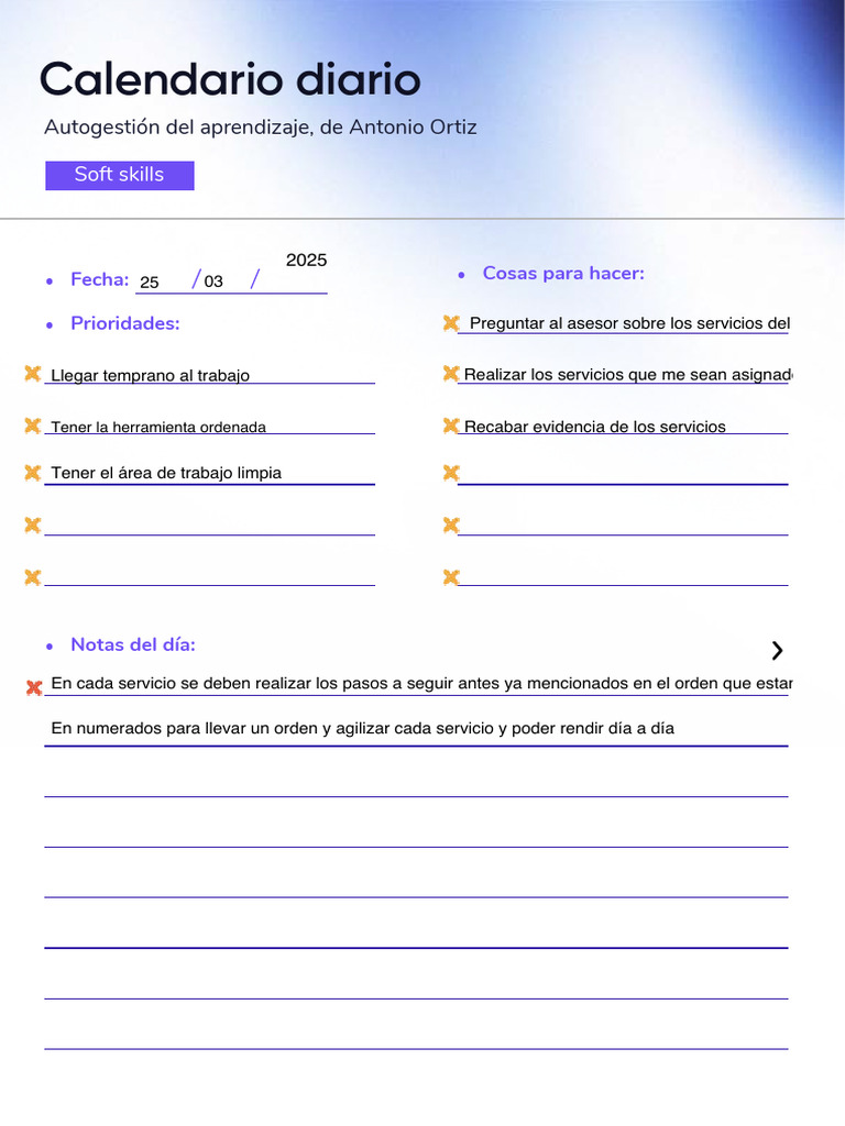 Calendario Diario | PDF