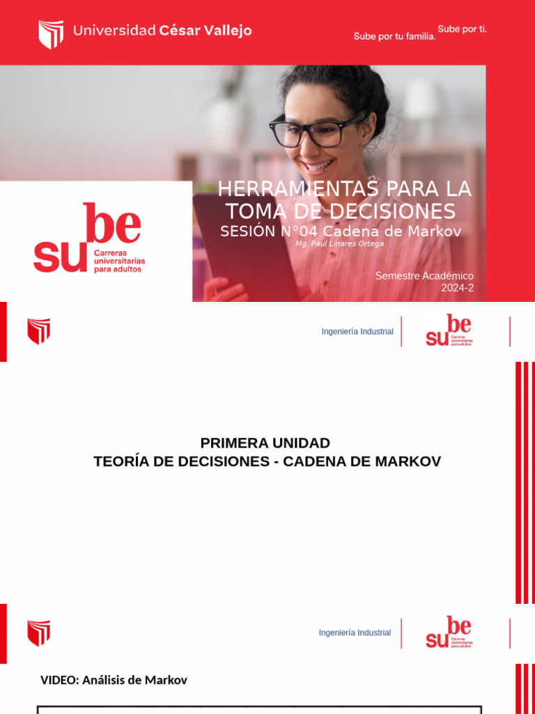 Htd Ppt Sesion 04 202501 | PDF | Cadena Markov | Probabilidad