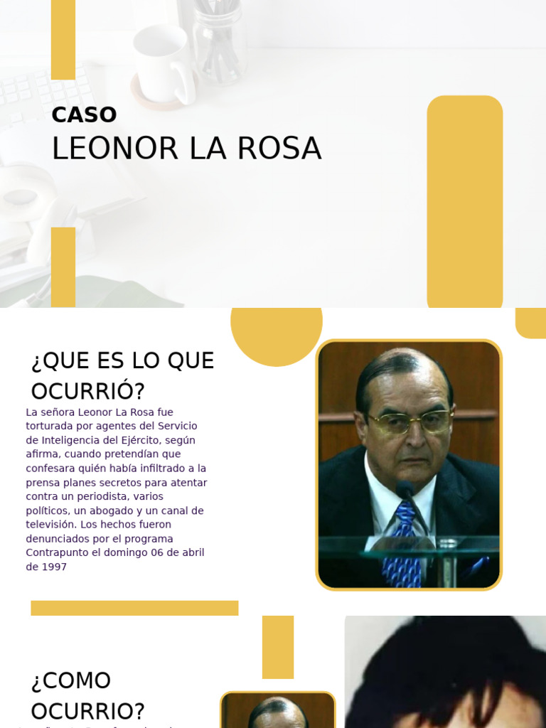 Caso Leonor La Rosa | PDF