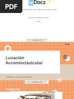 Luxacion Acromioclavicular | PDF | Articulación | Hombro