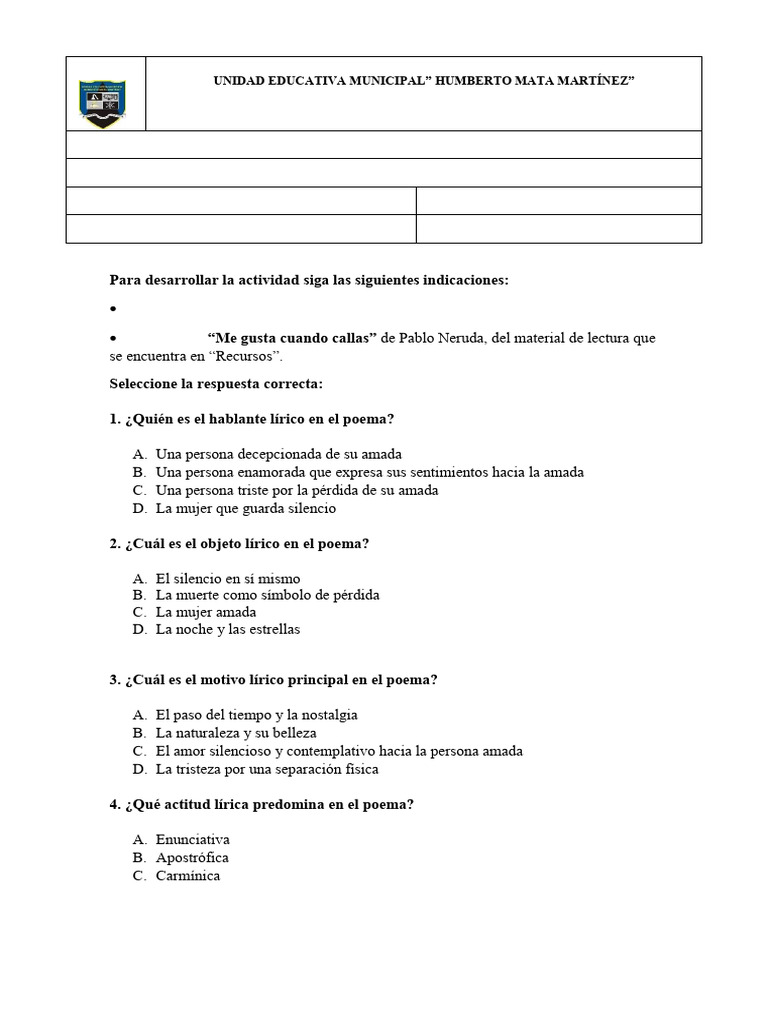 Actividad Formativa 3 U3 1BGU LYL | PDF