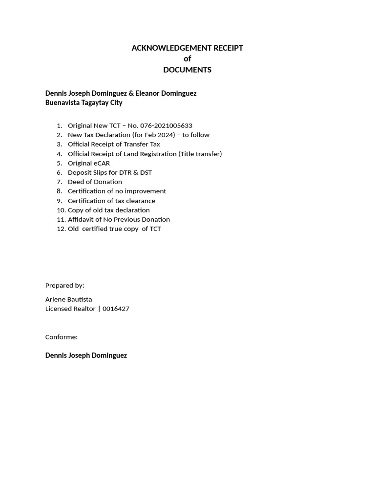 Ar For Documents For Turnover | PDF