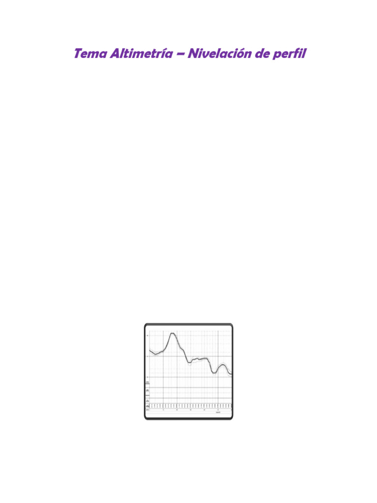 Nivelacion de Perfil | PDF