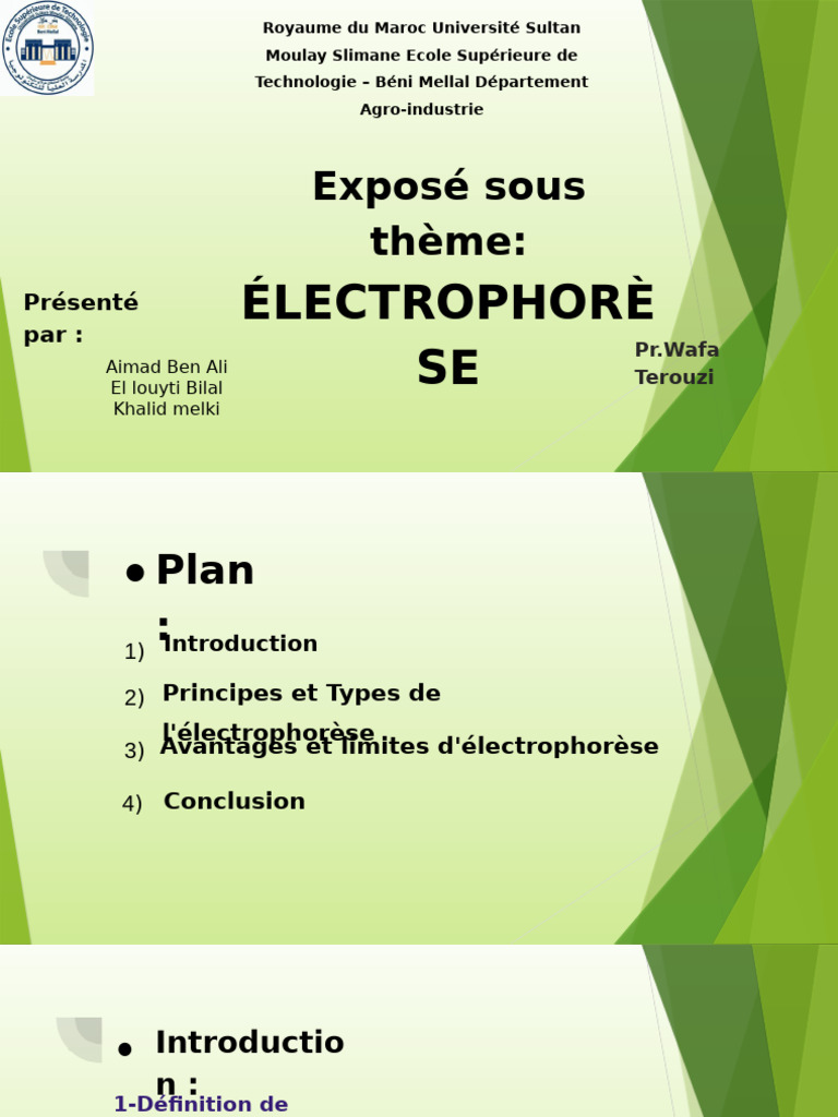 méthode d'analyse | PDF | Électrophorèse | Biologie
