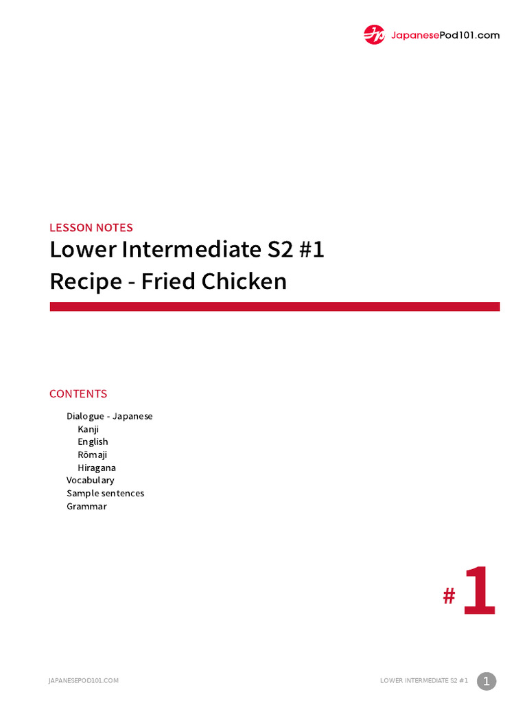 LI S2L1 011008 Jpod101 | PDF