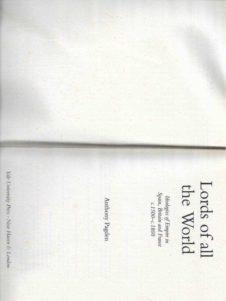 Pagden - Lords of All The World | PDF