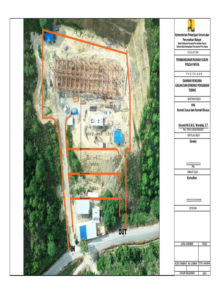 Layout Rencana Jalan Akses | PDF