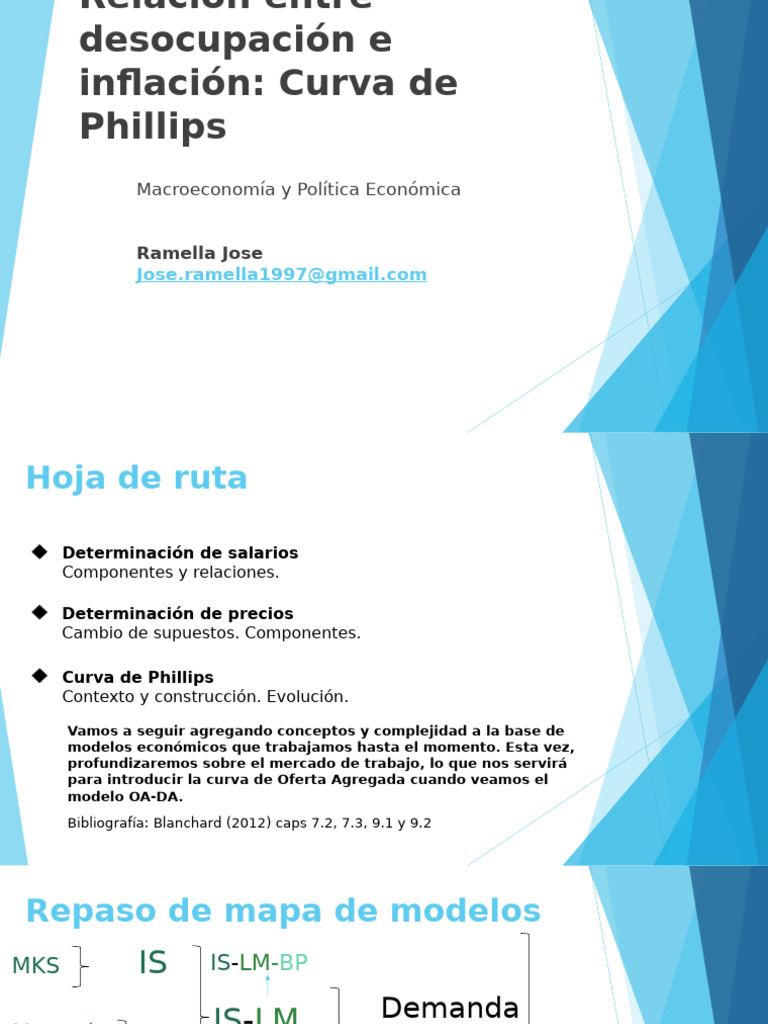 Curva de Phillips - Presentación | PDF | Curva de Phillips | Inflación