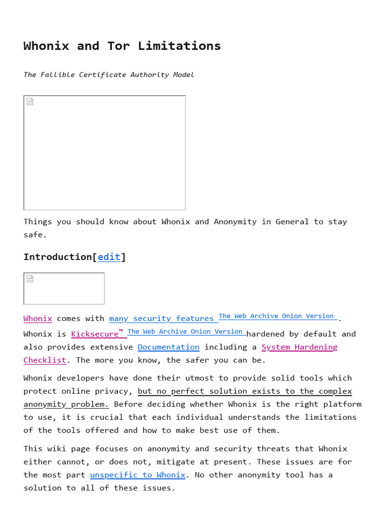 Whonix Security Features Overview | PDF | Security | Computer Security