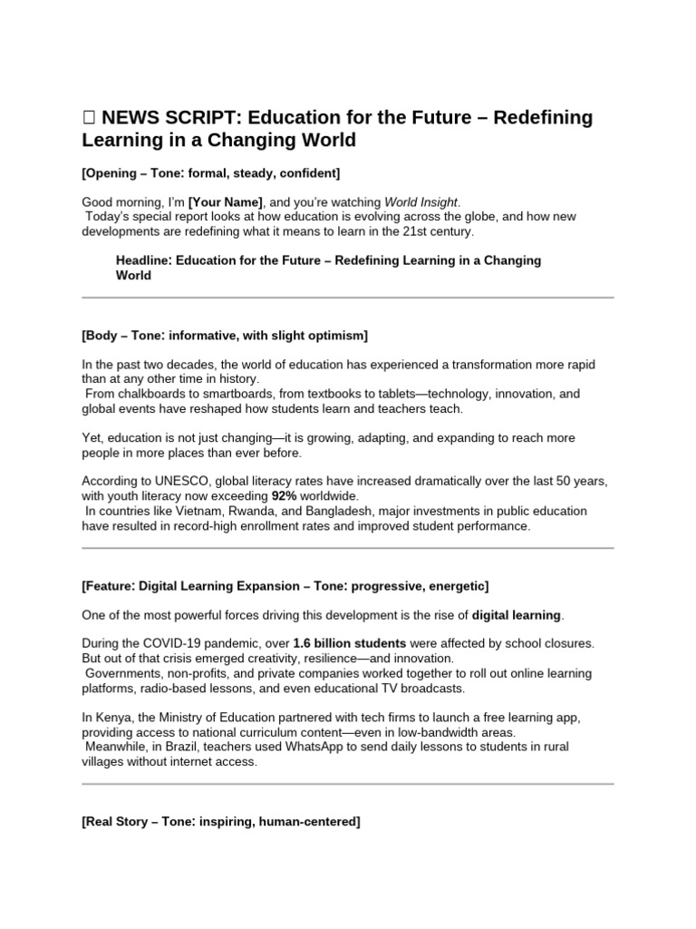 Redefining Global Education Trends | PDF | Educational Technology ...