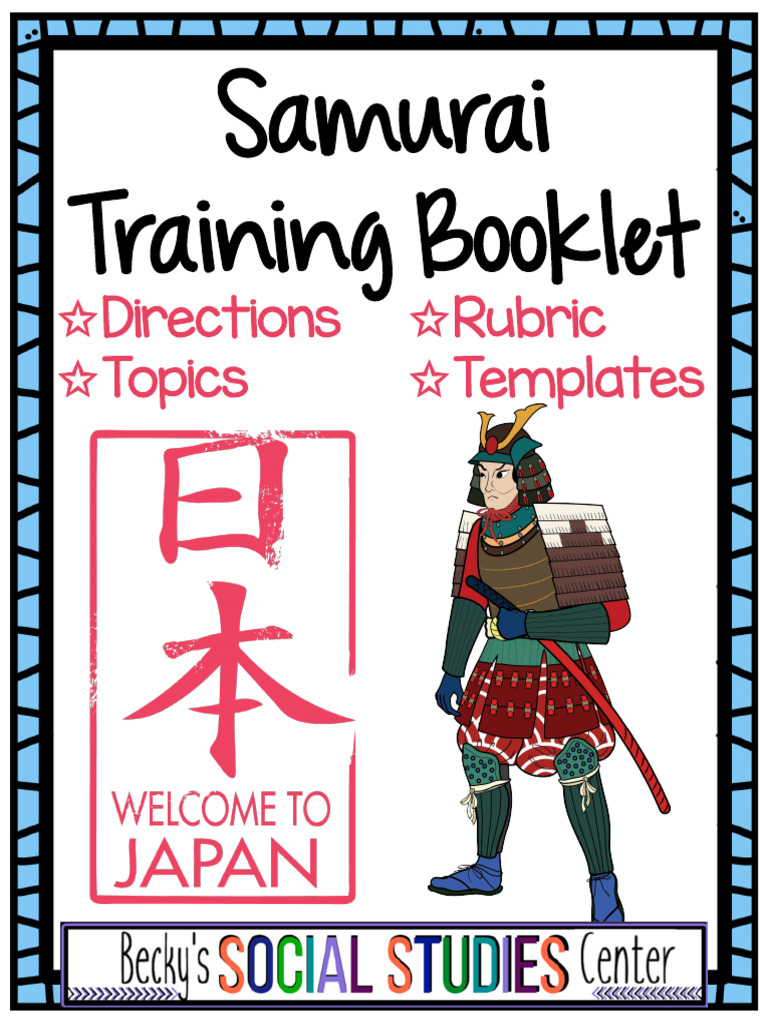 Directions Rubric Topics Templates: Samurai Training Booklet | PDF ...