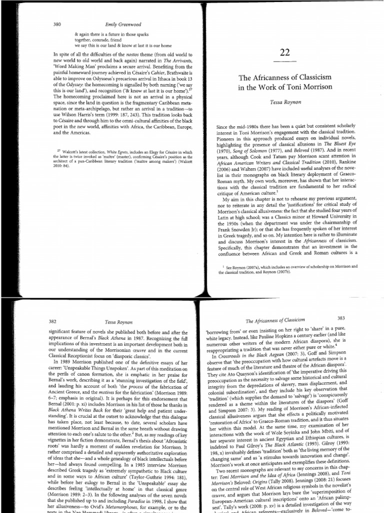Africanness of Classicism Roynon | PDF | Egypt | Ancient Egypt