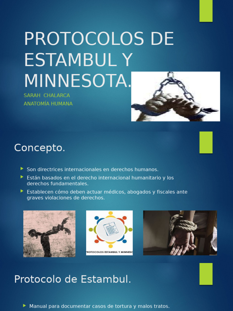 Protocolos de Estambul y Minnesota | PDF | Tortura | Justicia
