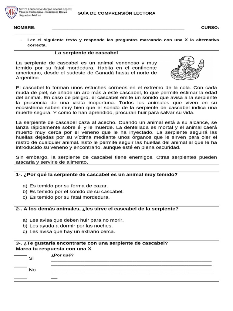 La Serpiente de Cascabel | PDF