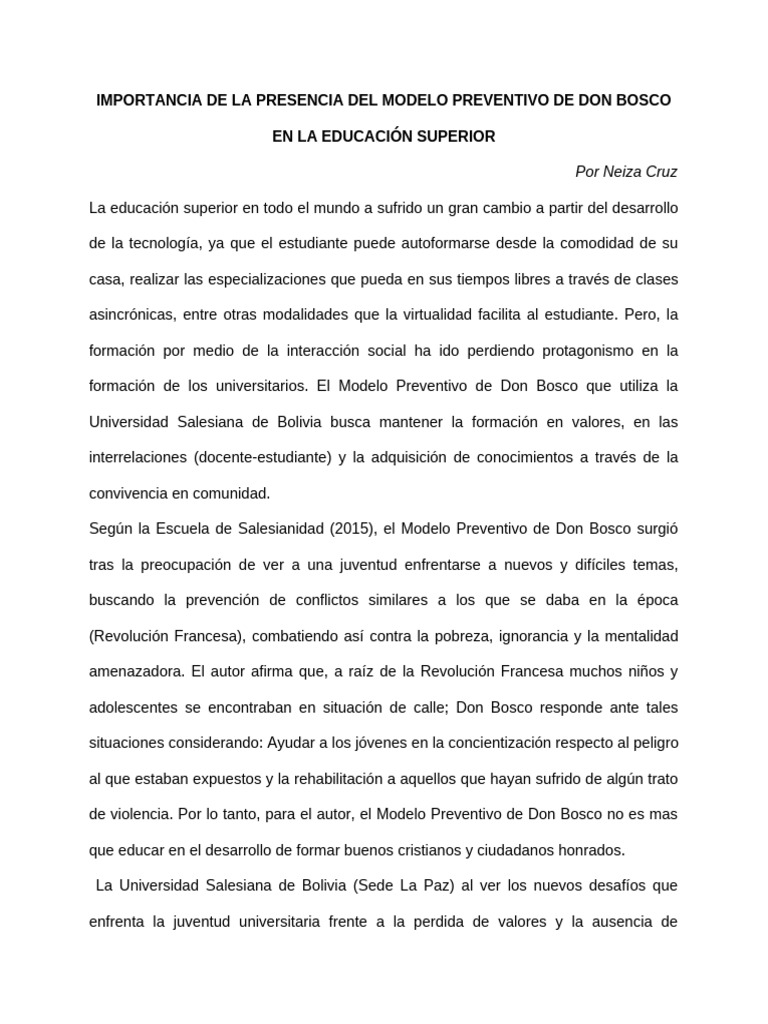 Modelo Preventivo | PDF | Enseñando | Aprendizaje