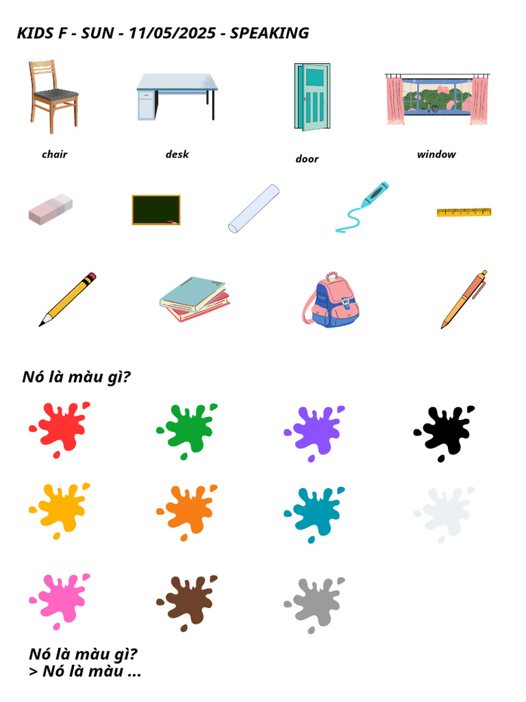 Kids F - Sun - 02032025 Test | PDF