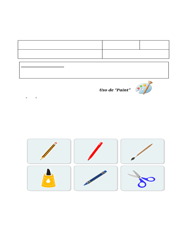 T1 Semana 3 Actividad PAINT | PDF | Dibujo | Informática
