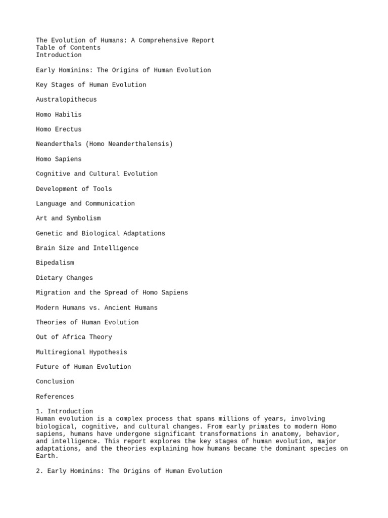 The Evolution of Humans | PDF | Human Evolution | Homo