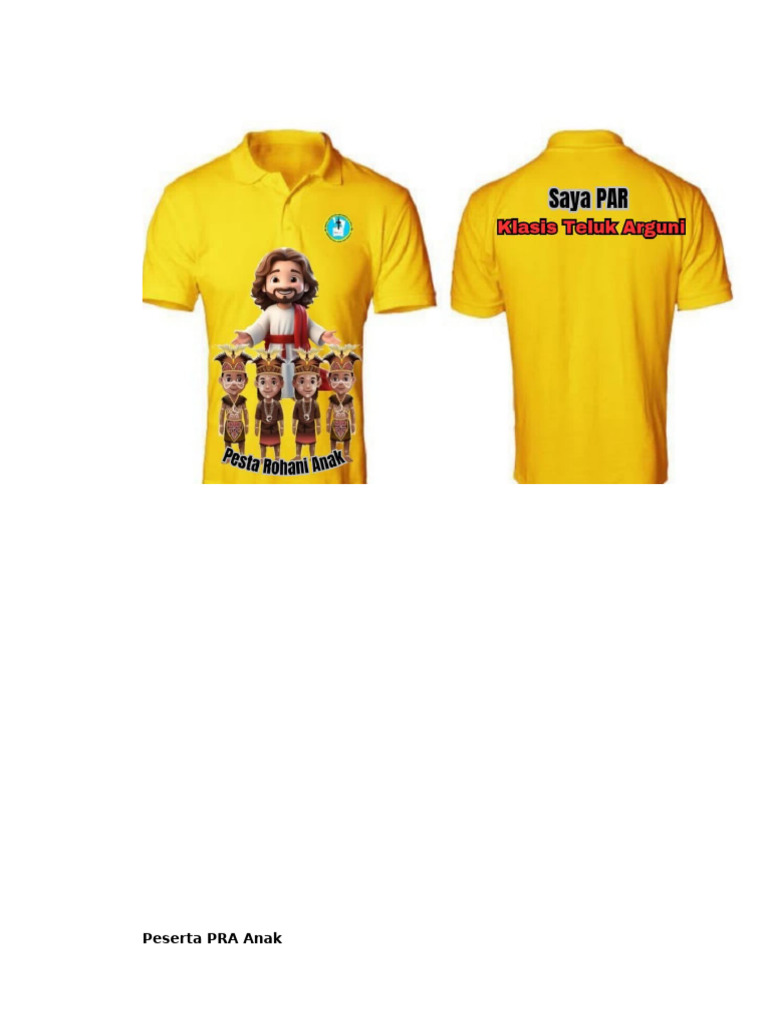 Ukuran - Baju - Kaos Fix | PDF