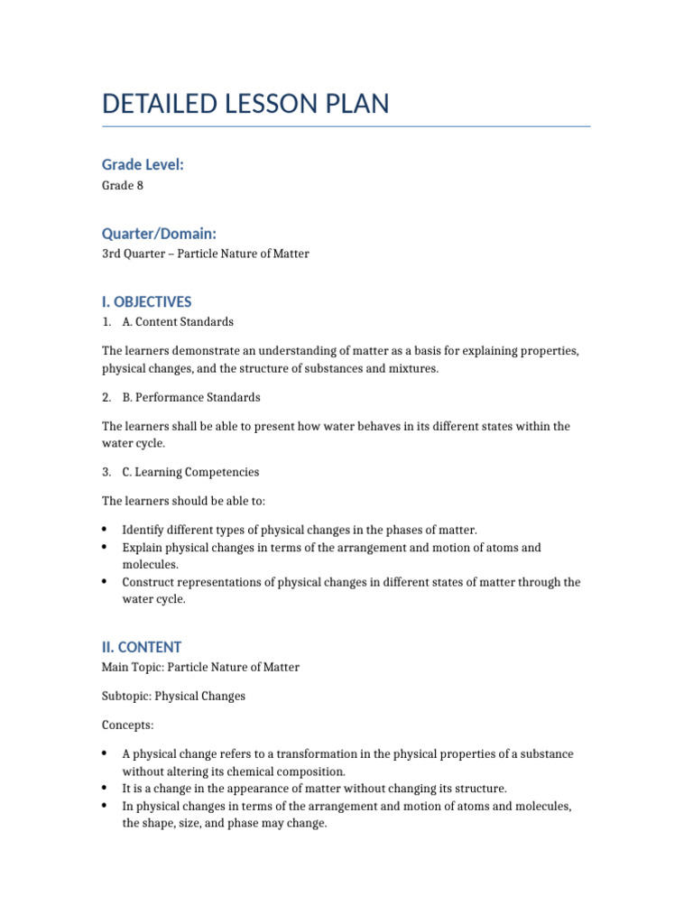 Revised DLP Physical Change | PDF