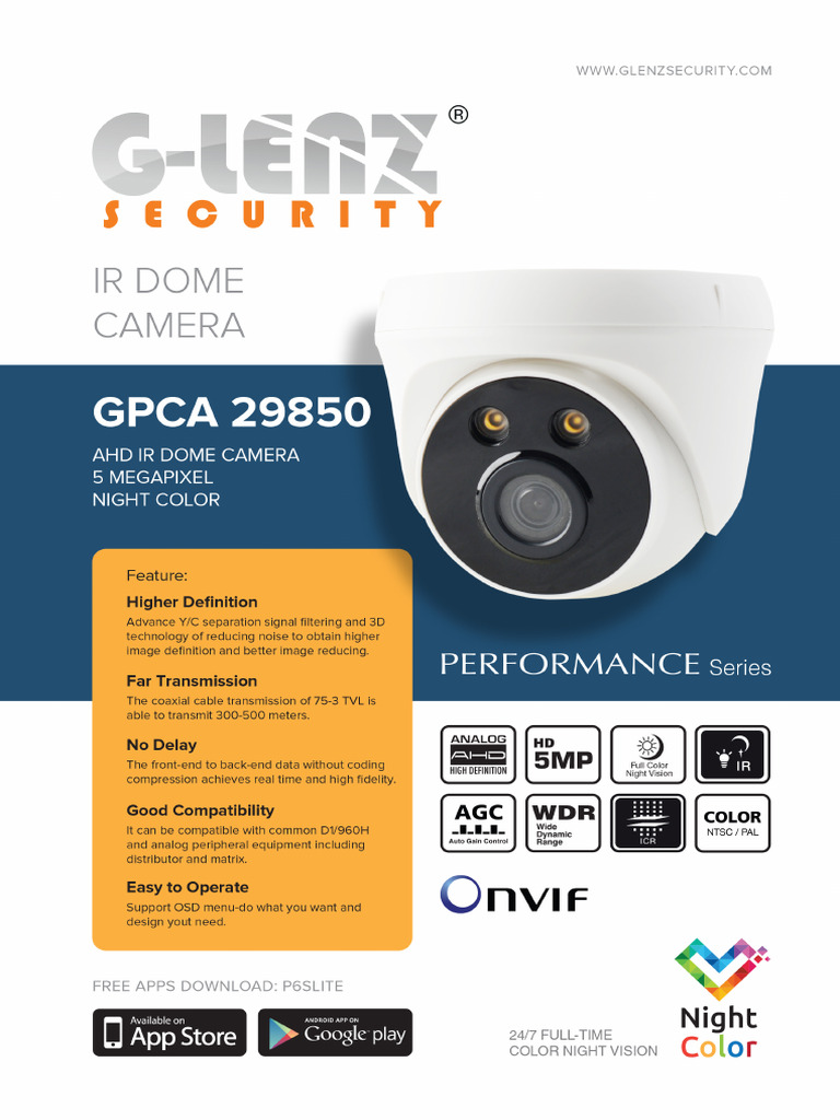 Glenz - Camera GPCA-29850-5MP-NightColor | PDF
