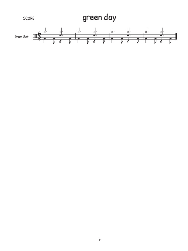 Green Day PDF - SCORE | PDF