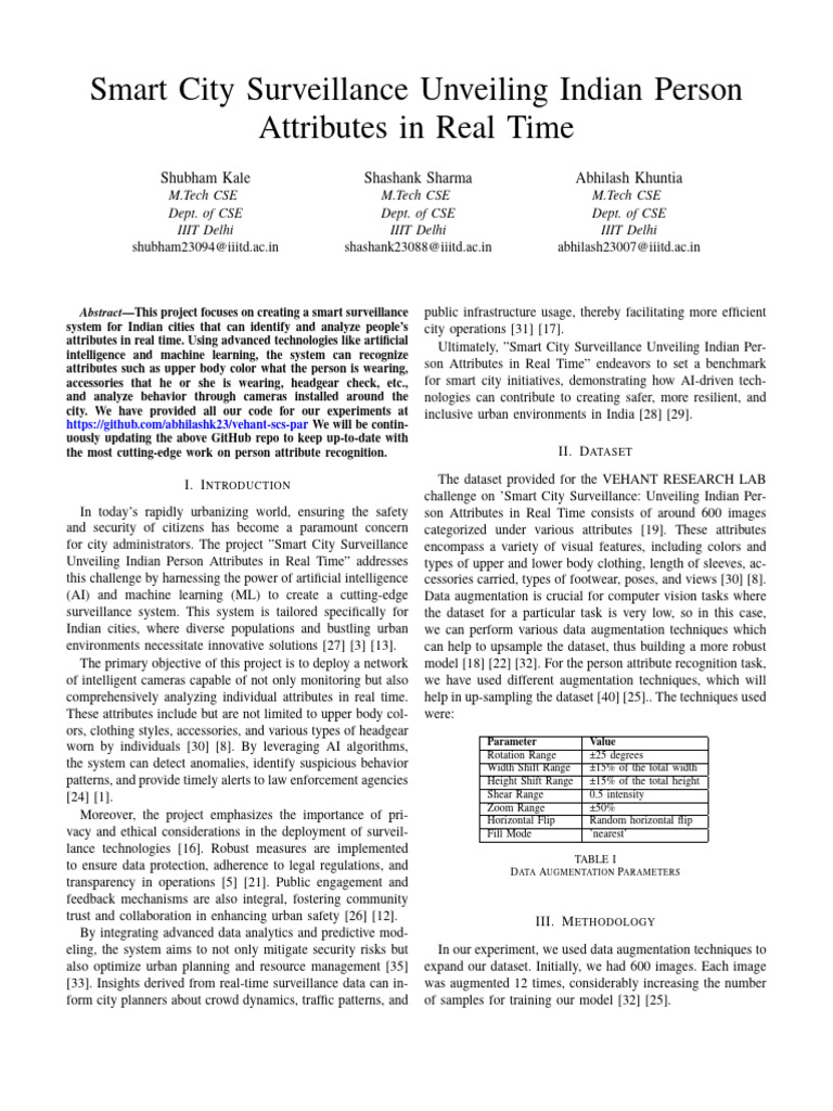 Smart City Surveillance | PDF | Machine Learning | Artificial Intelligence