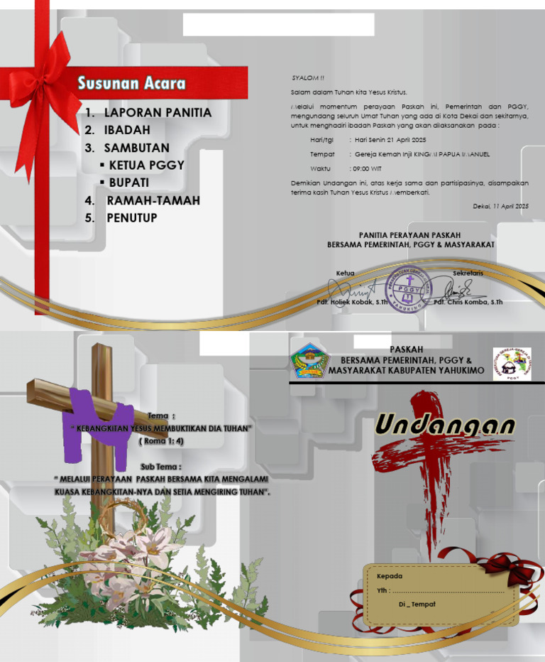 Format Undangan Paskah Fix | PDF