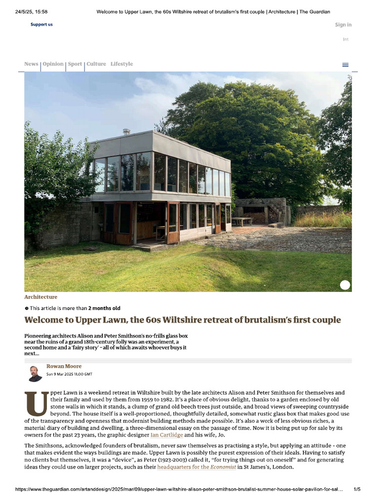 2025, Rowan Moore | PDF