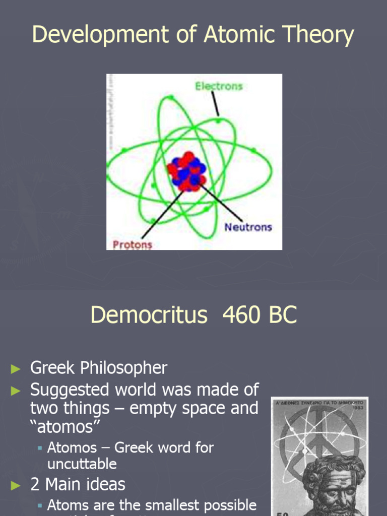 Unit 4 2 Lesson 2 Development of Atomic Theory | PDF