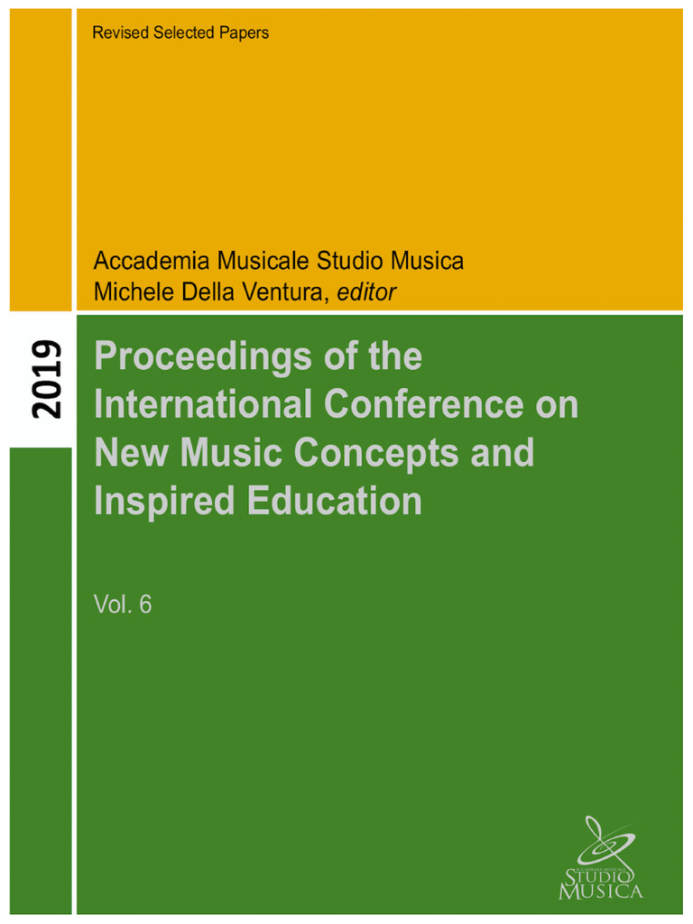 Paper - 66 - 2019 International Music Conference | PDF | Classical And ...