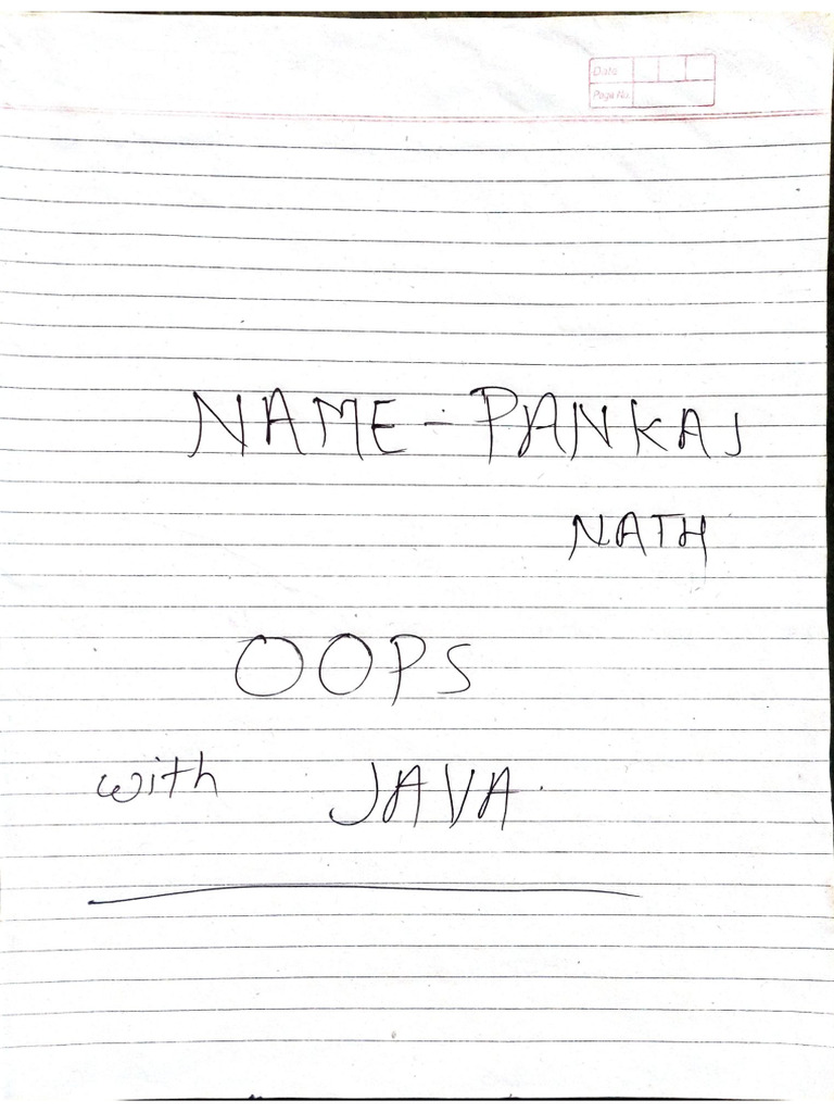 OOPS WITH JAVA | PDF