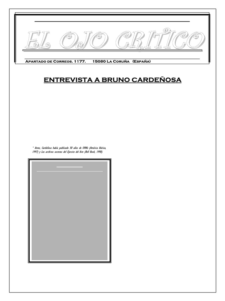 034 El_Ojo_Critico_No_34_Invierno_2001 (2021-invierno) | PDF | Evolución | Objeto volador no ...