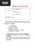 Notice Writing For Class 8 CBSE Format, Topics Ex 2 | PDF | Mathematics