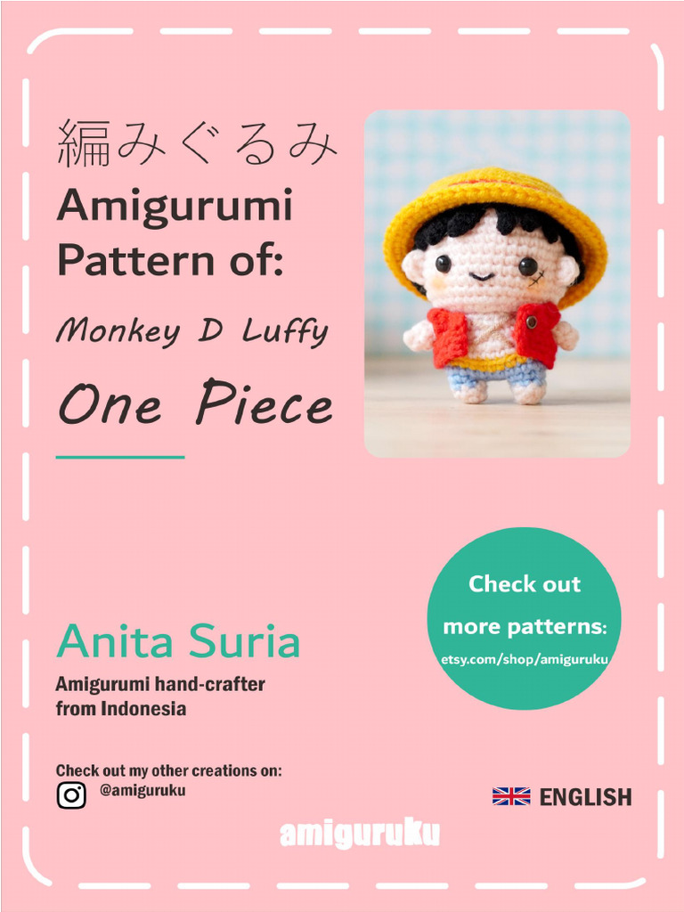 Crochet Luffy and Chopper Pattern | PDF | Crochet | Crafts