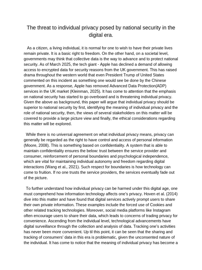 Privacy vs. National Security Debate | PDF | Privacy | Securities