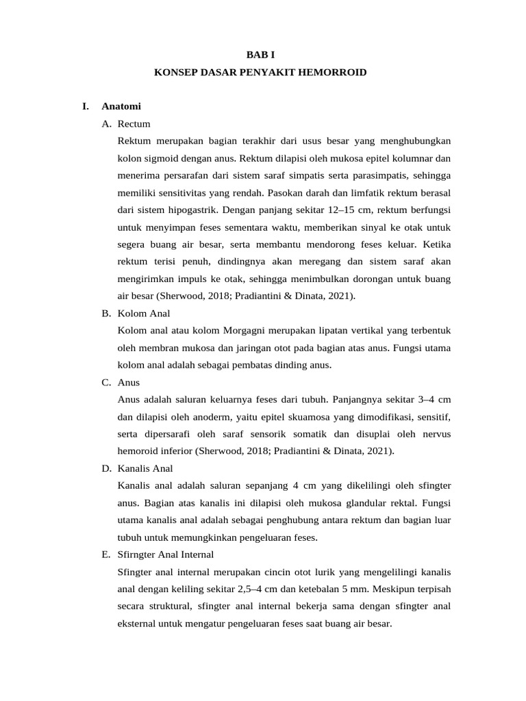 Penyakit Hemoroid: Penyebab dan Gejala | PDF