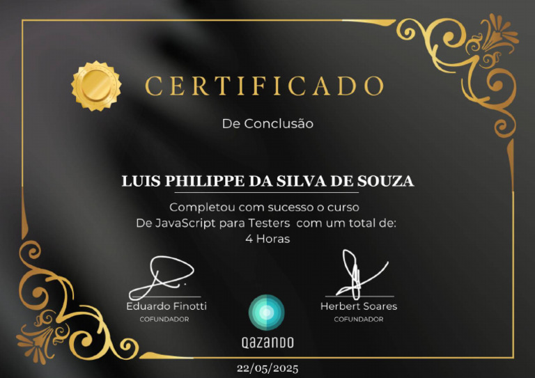 Certificado JavaScript | PDF